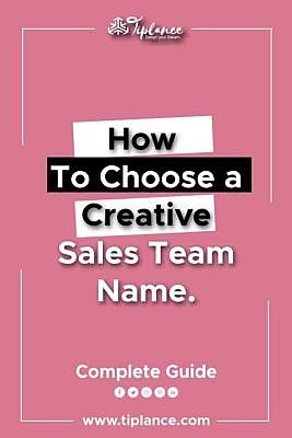 121 Creative Sales Team Name Ideas For Motivation - Tiplance