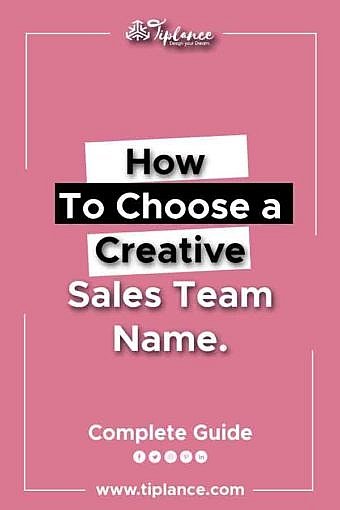 121 Creative Sales Team Name Ideas For Motivation - Tiplance