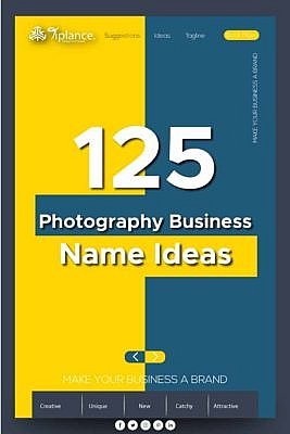 125 Professional Photography Business Name Ideas. - Tiplance