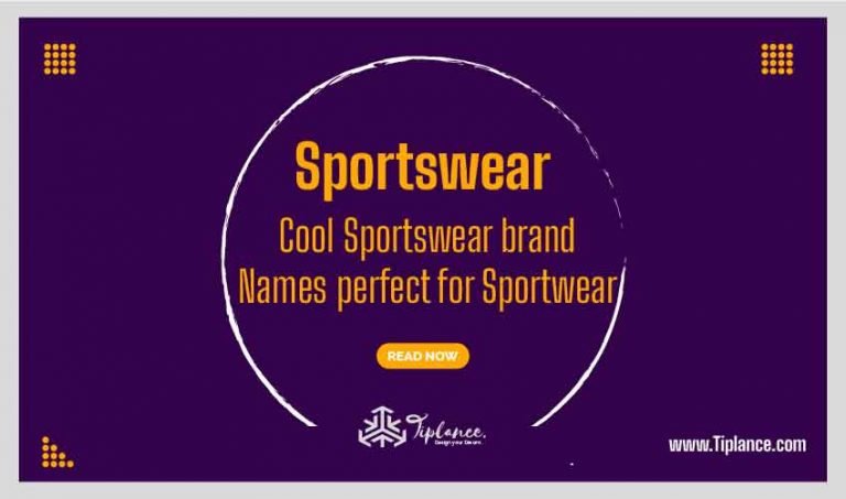 Creative Sportswear brand Names Ideas - Tiplance