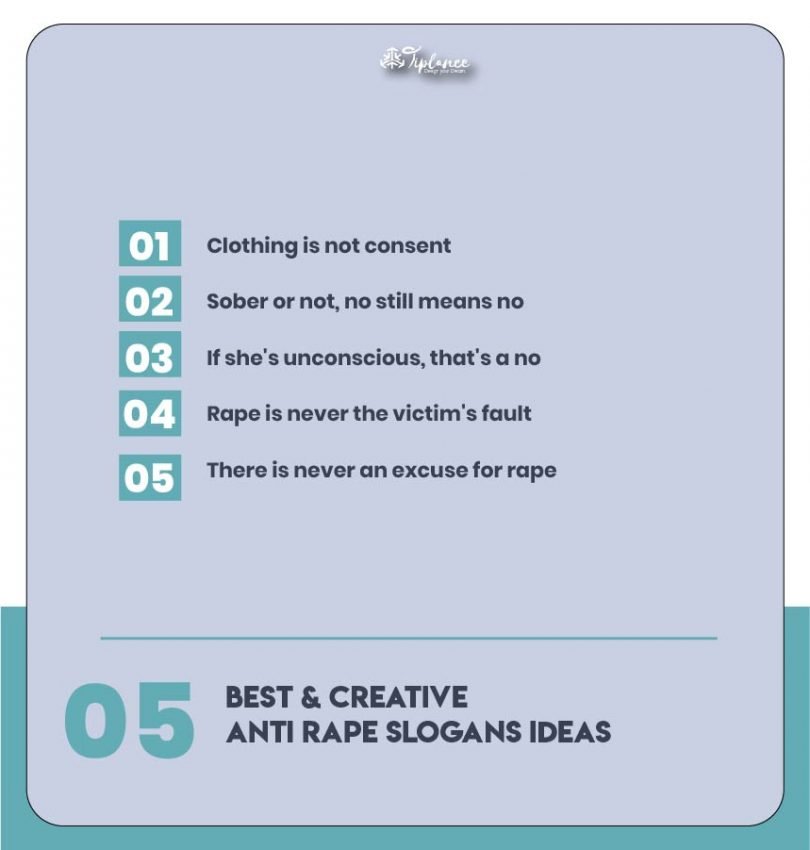 107+ Popular Anti Rape Slogans Ideas & Samples - Tiplance