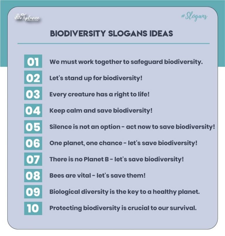 101+ Best Biodiversity Slogans Ideas & Examples - Tiplance
