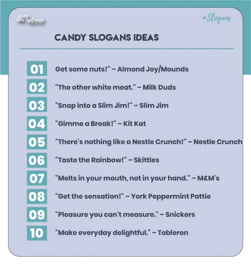 101+ Best Candy Slogans Ideas & Examples - Tiplance