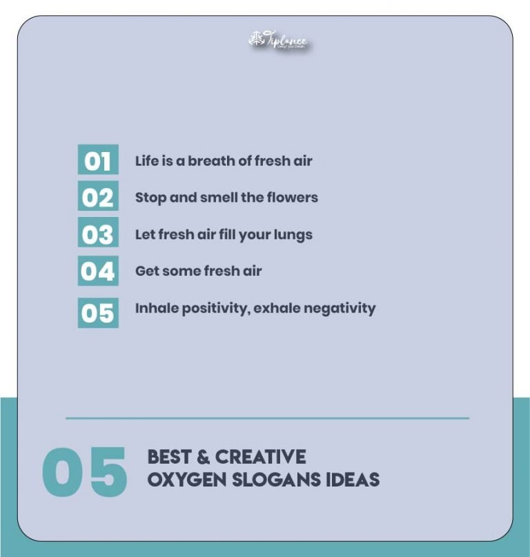 101+ Best Oxygen Slogans Ideas & Examples - Tiplance