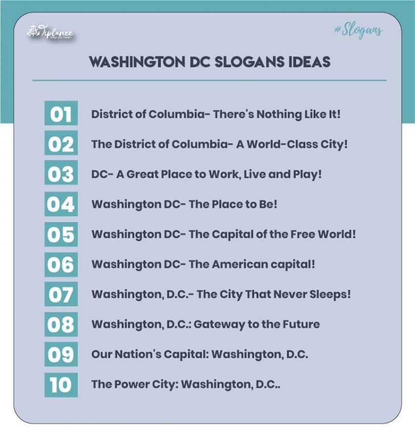 101+ Best Washington dc Slogans Ideas & Examples - Tiplance