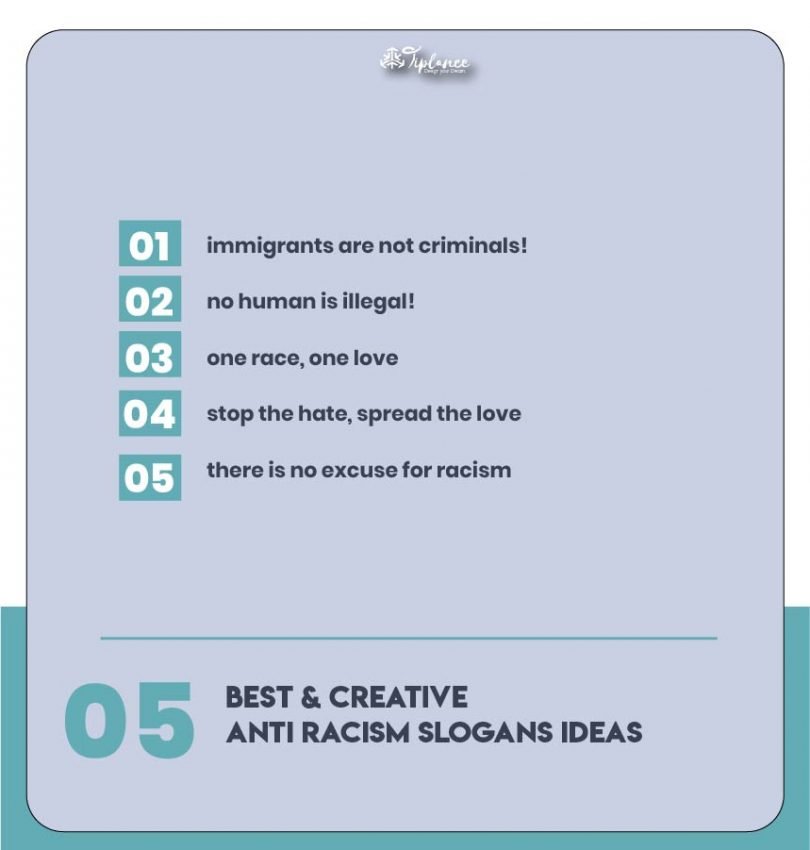 101+ Popular Anti Racism Slogans & Taglines ideas - Tiplance