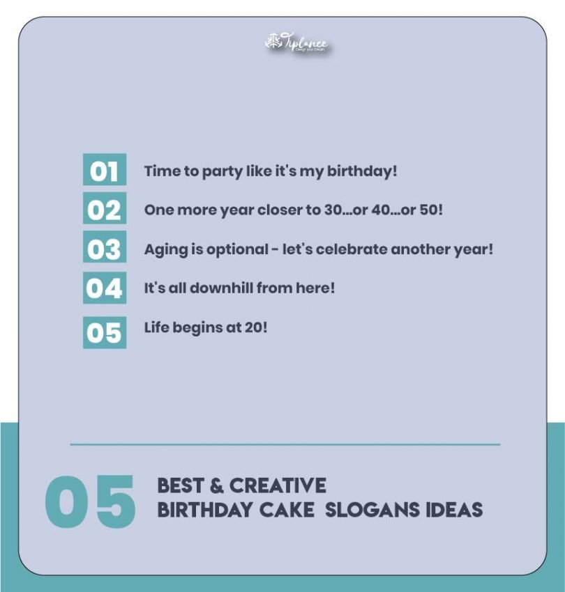 115+ Catchy Birthday Cake Slogans Taglines & Ideas - Tiplance