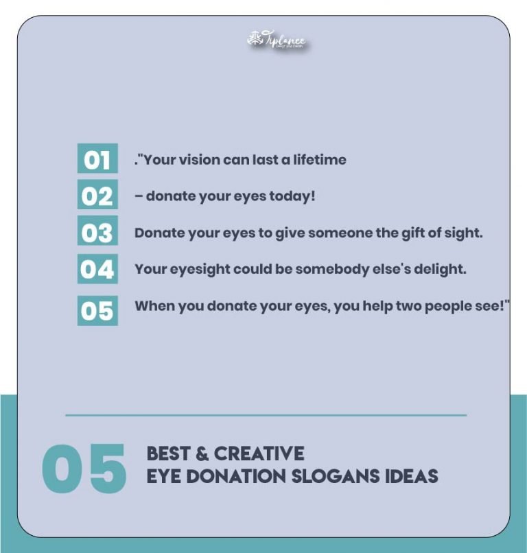 101+ Best Eye Donation Slogans Taglines & Ideas - Tiplance