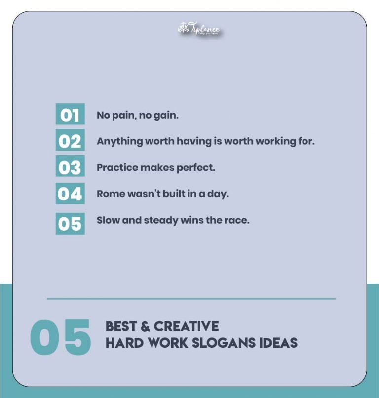 119+ Motivated Hard Work Slogans Taglines & Ideas - Tiplance