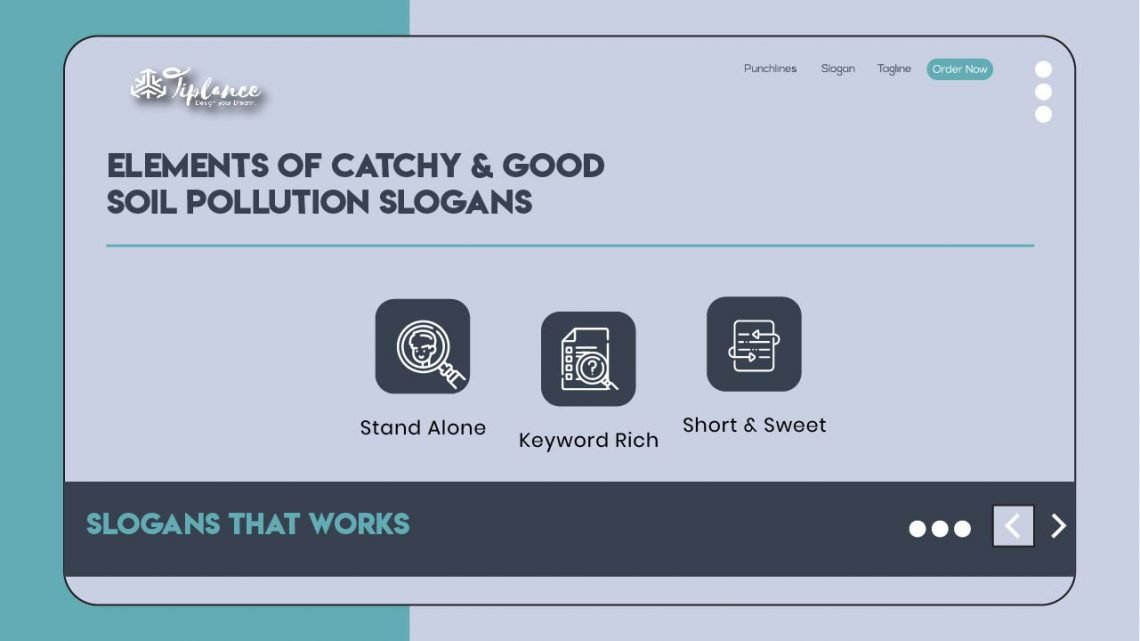 115+ Creative Soil Pollution Slogans & Taglines ideas - Tiplance