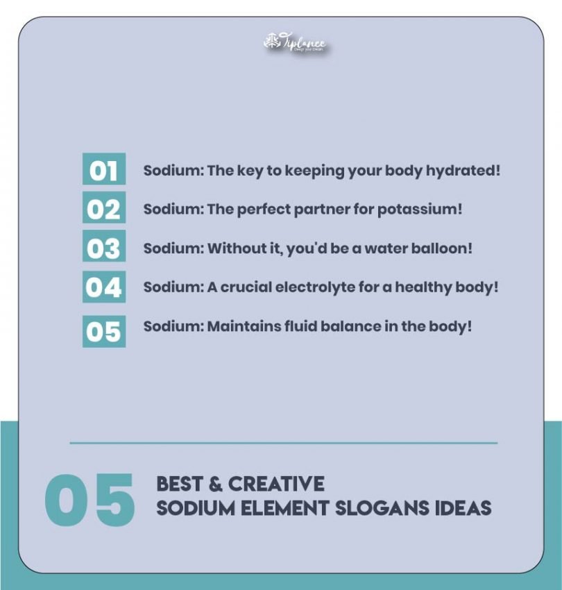 107+ Sodium Element Slogans Taglines & Ideas - Tiplance