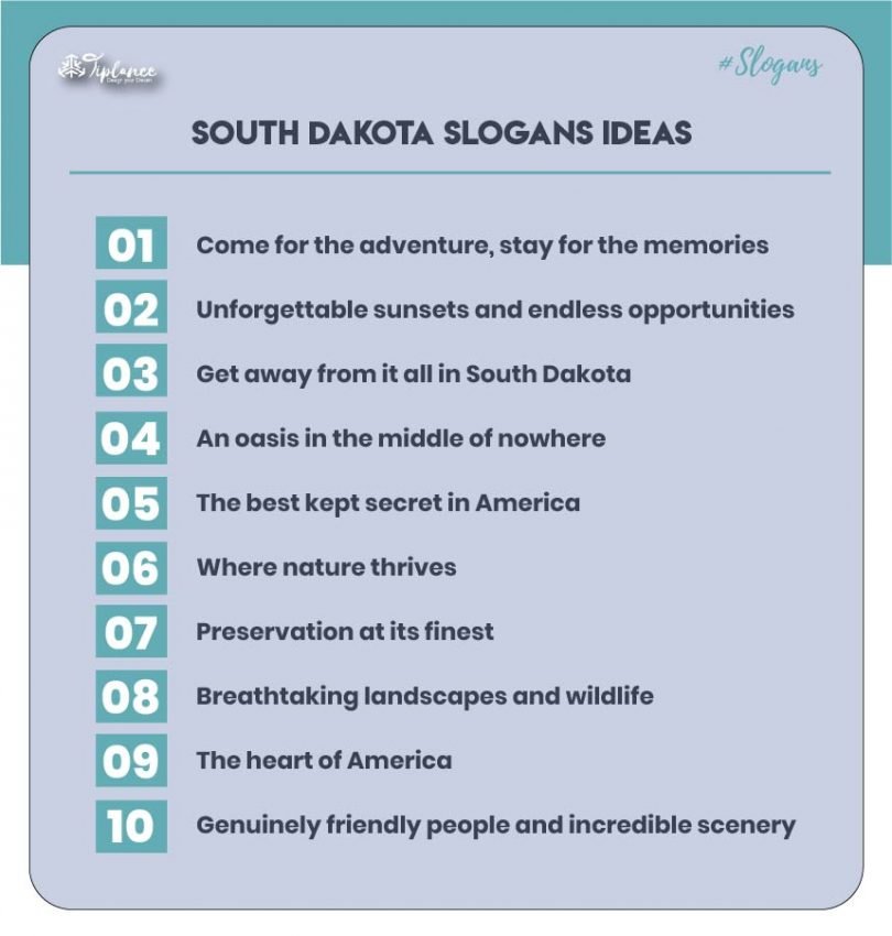 105+ Powerful South Dakota Slogans Examples & Suggestions