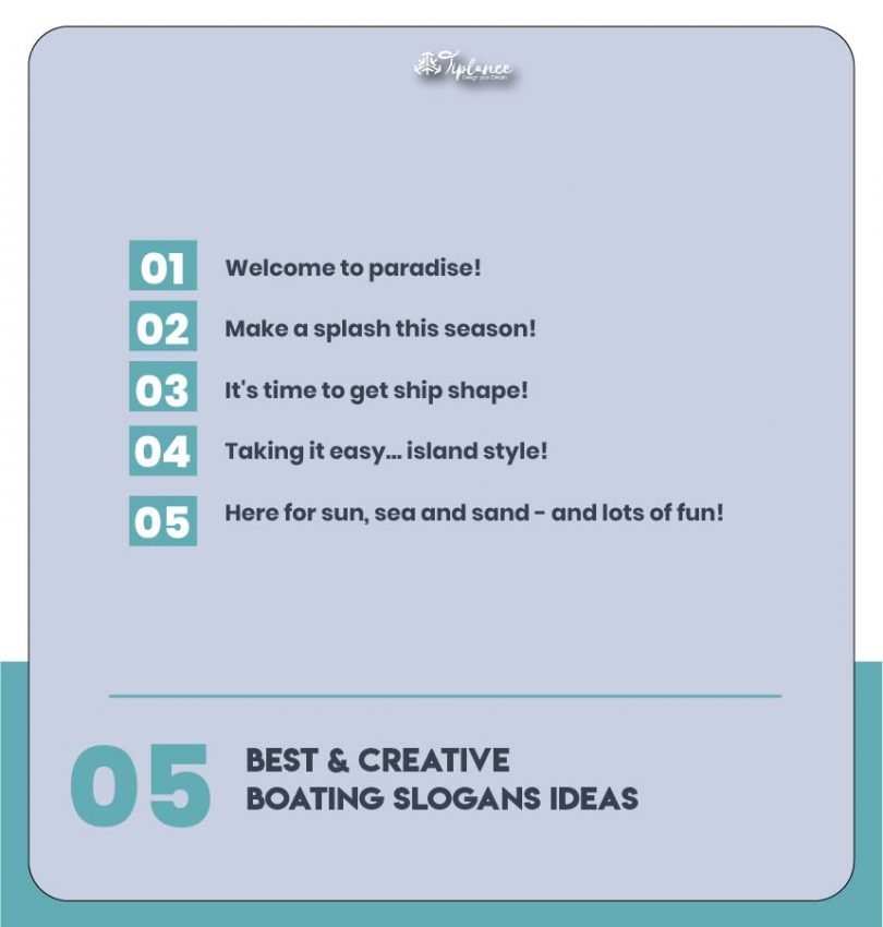 103+ Attractive Boating Slogans Ideas & Examples - Tiplance