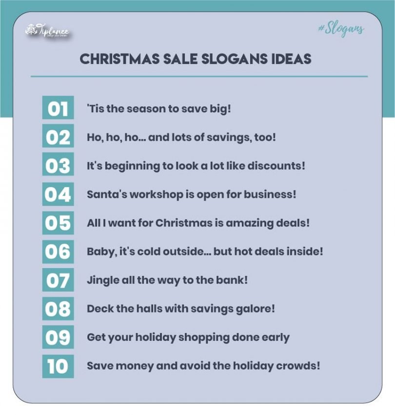 107+ Best Christmas Sale Slogans Ideas & Examples - Tiplance