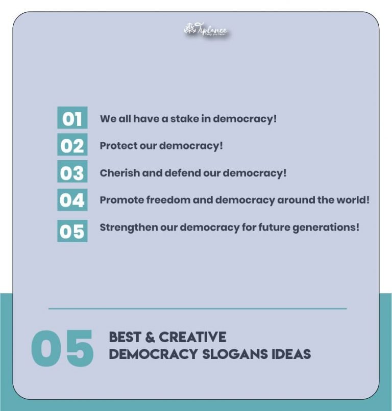 105+ Powerful Democracy Slogans Ideas & Suggestions - Tiplance