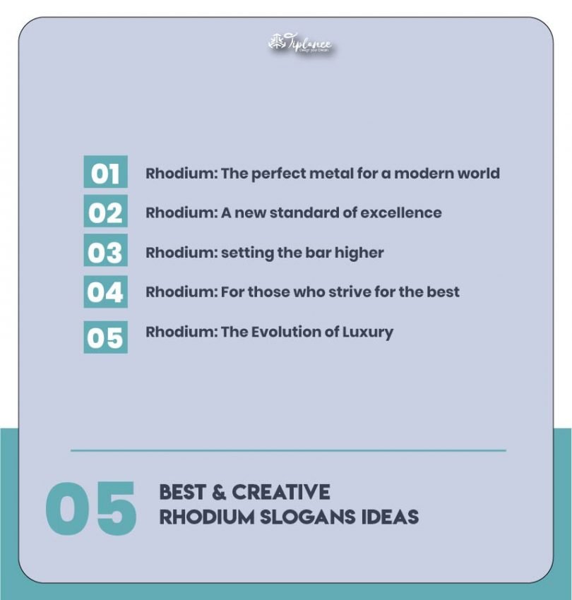 105+ Best Rhodium Slogans & Taglines Samples - Tiplance