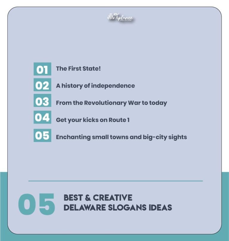 107+ Best Delaware Slogans Samples & Ideas - Tiplance