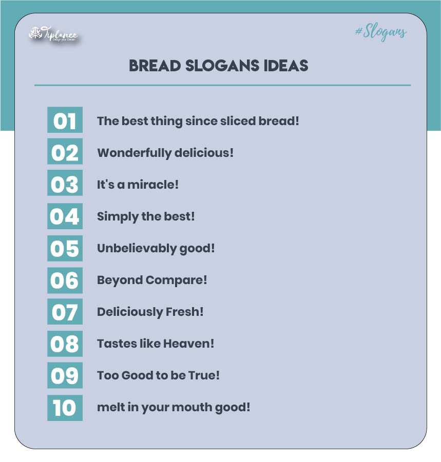 103 Thankful Bread Slogans Taglines Ideas Tiplance