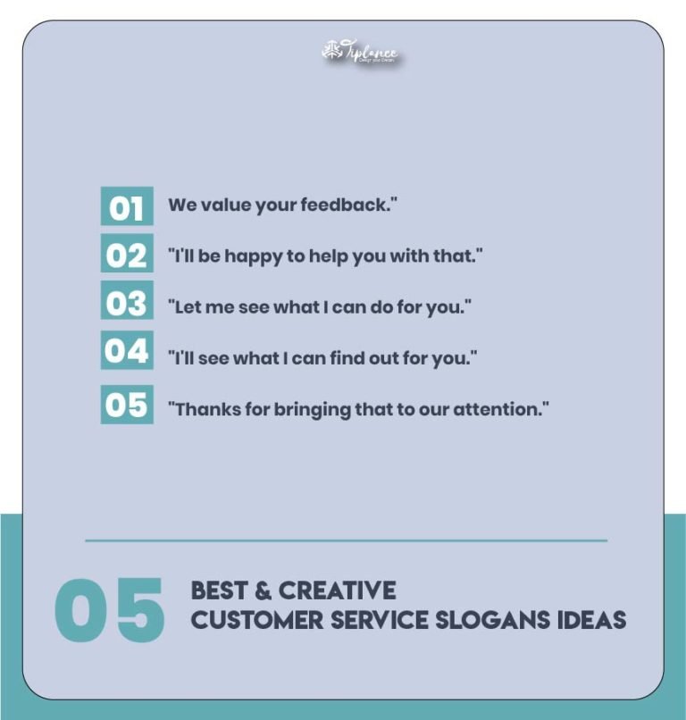 Unique Customer Service Slogans Taglines & Samples - Tiplance