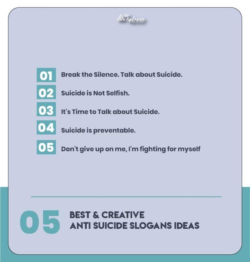 115+ Creative Anti Suicide Slogans Taglines & Example - Tiplance