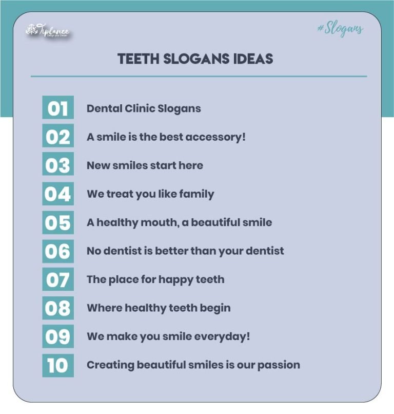 107+ Attractive Teeth Slogans Taglines & Example - Tiplance