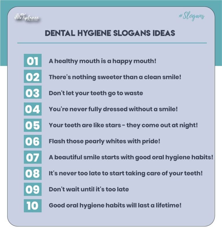 101+ Clear Slogans On Dental Hygiene & Taglines Sample - Tiplance