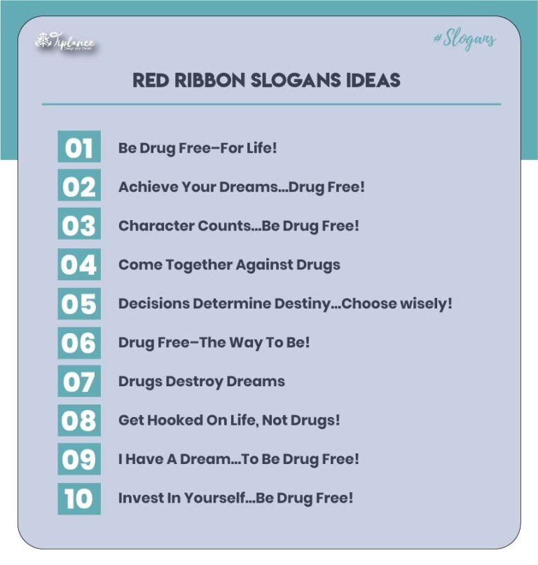 109+ Perfect Red Ribbon Week Slogans & Examples Ideas - Tiplance