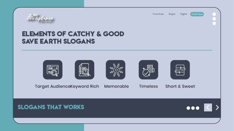 115+ Attractive Save Earth Slogans & Examples Ideas - Tiplance