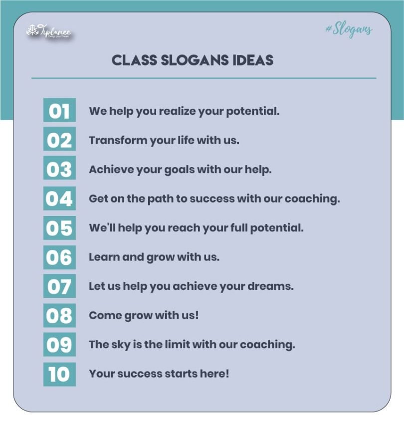 117+ Creative Class Slogans Taglines & Ideas - Tiplance