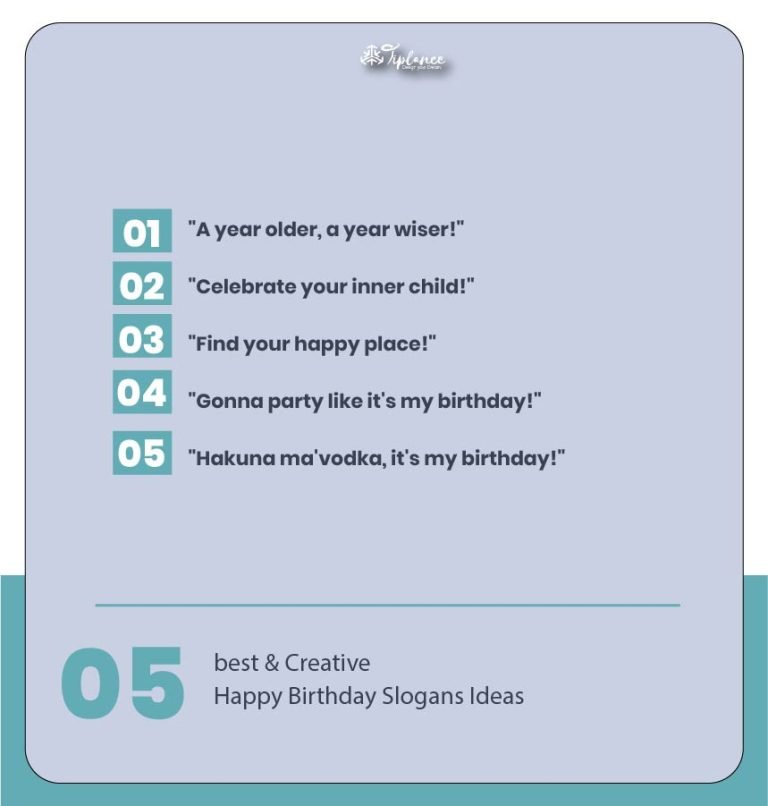 119+ Creative Happy Birthday Slogans Taglines & Sample