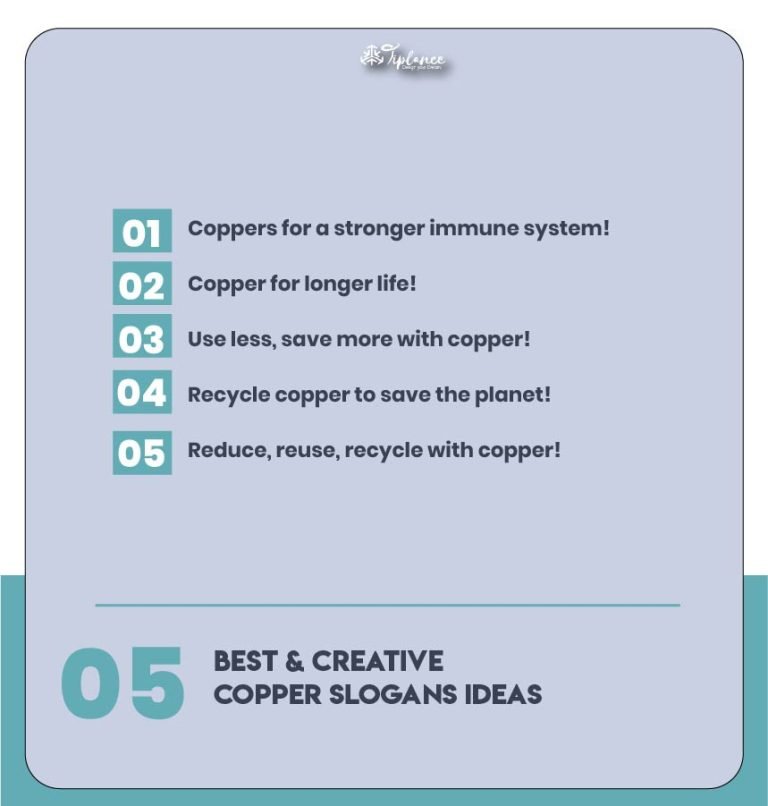 107+ Best Copper Slogans Samples & Ideas - Tiplance