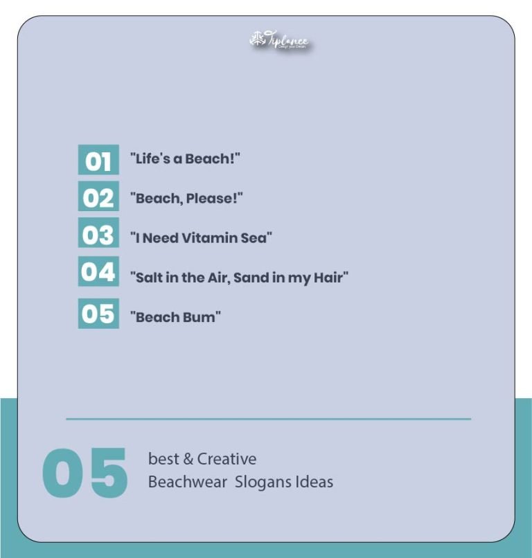 111+ Creative Beachwear Slogans Taglines & Example's - Tiplance