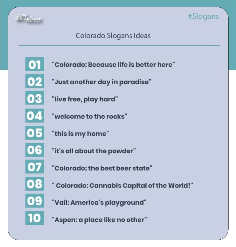 111+ Best Colorado Slogans & Taglines Ideas - Tiplance