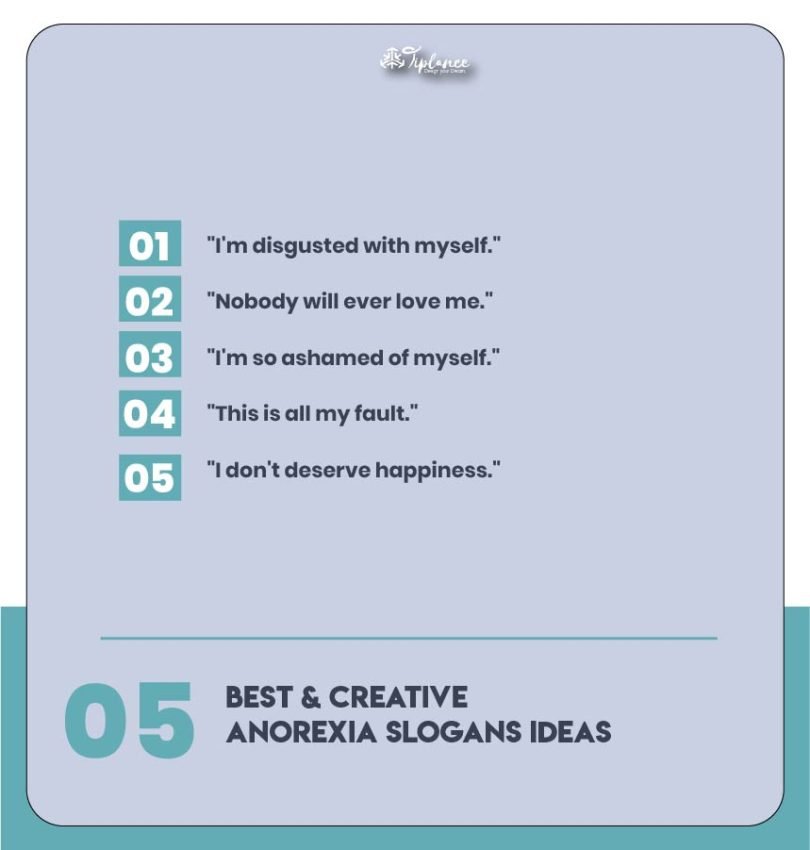 115+ Catchy Anorexia Slogans Examples & Suggestions - Tiplance