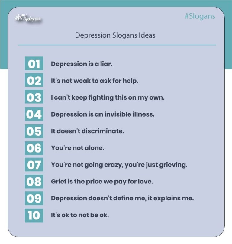 Catchy depression slogans - Tiplance