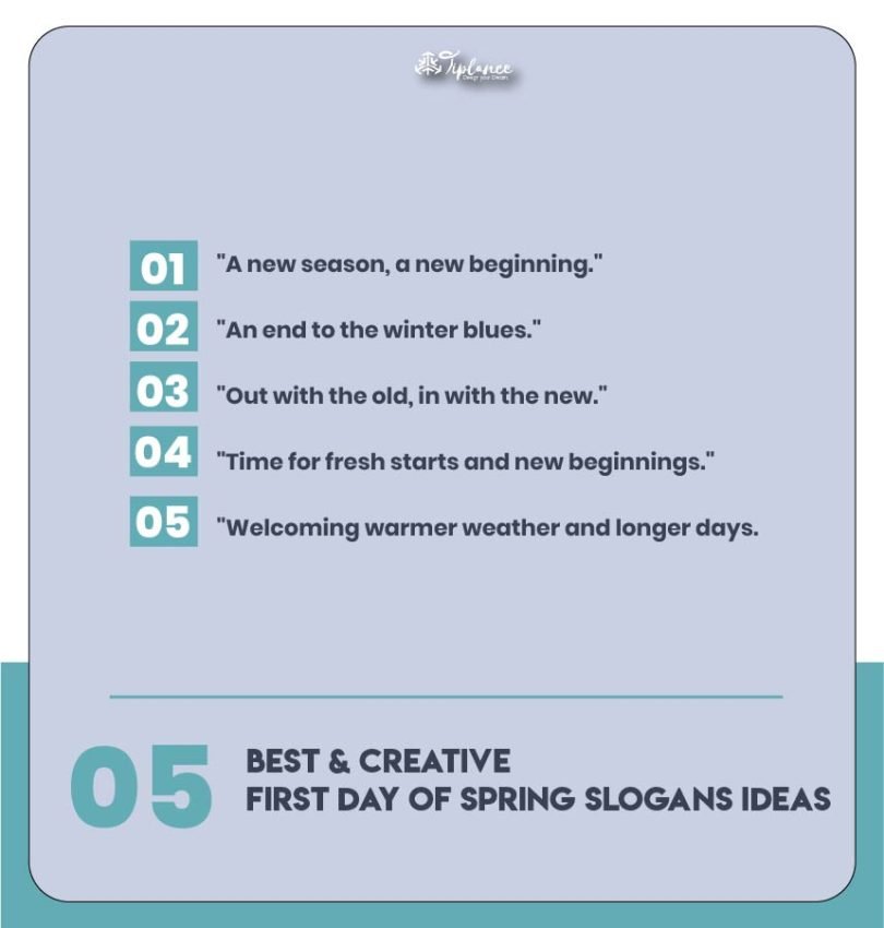 109+ Best First Day of Spring Slogans Examples & Ideas - Tiplance