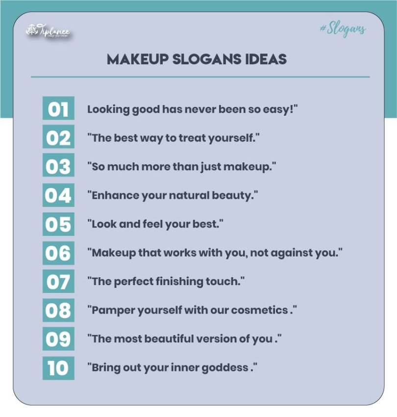 101+ Best Makeup Slogans Ideas & Examples - Tiplance