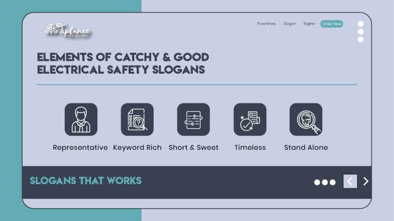 107+ Creative Electrical Safety Slogans Ideas & Taglines - Tiplance