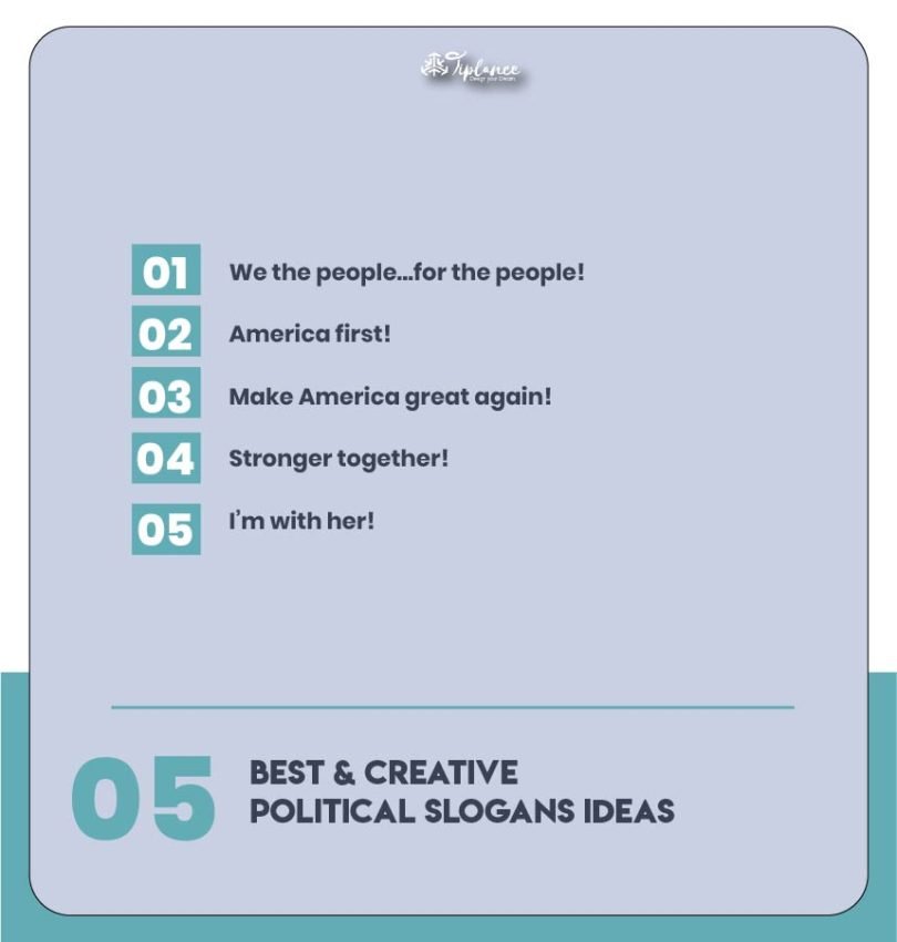 117+ Powerful Political Slogans Taglines & Ideas - Tiplance