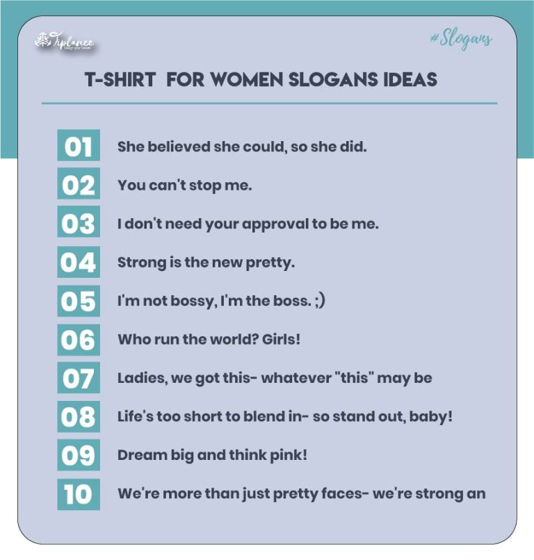 103 Attractive T Shirt Slogans For Women Ideas And Taglines Tiplance