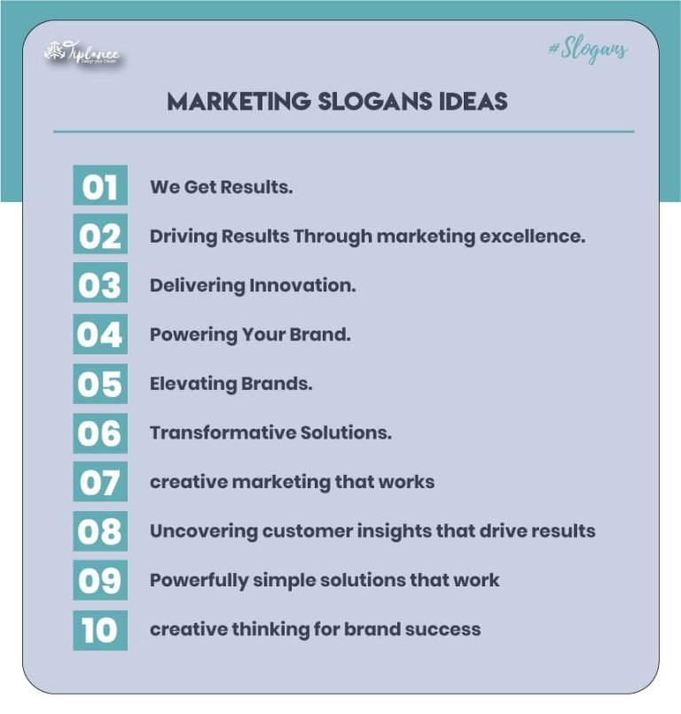 101+ Creative Marketing Slogans & Taglines ideas - Tiplance