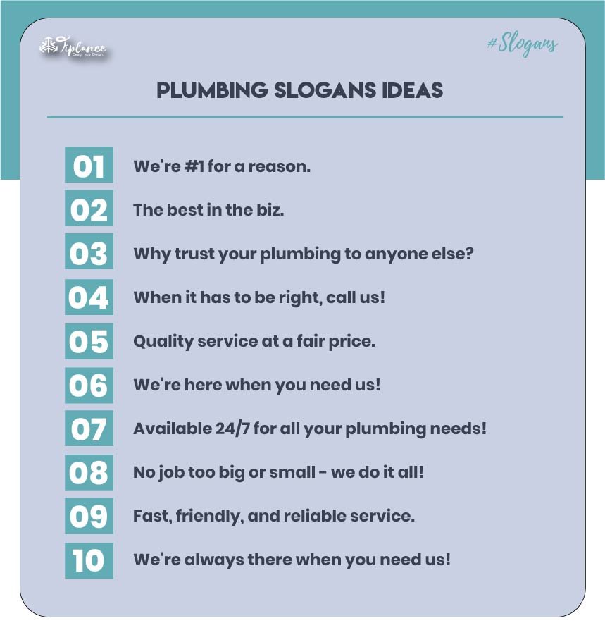 Plumbing Advertising Slogans Tiplance