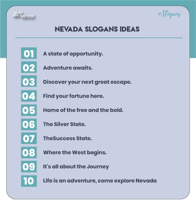 105+ Attractive Nevada Slogans Ideas & Taglines - Tiplance