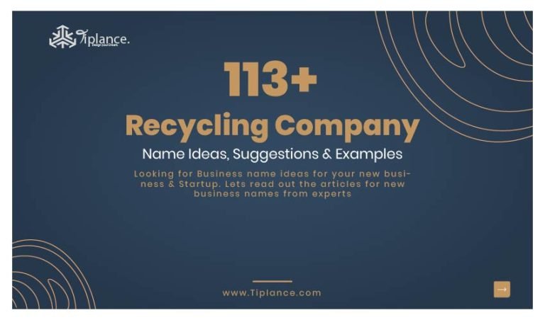 113+ Best Recycling Company Name Ideas & Examples - Tiplance