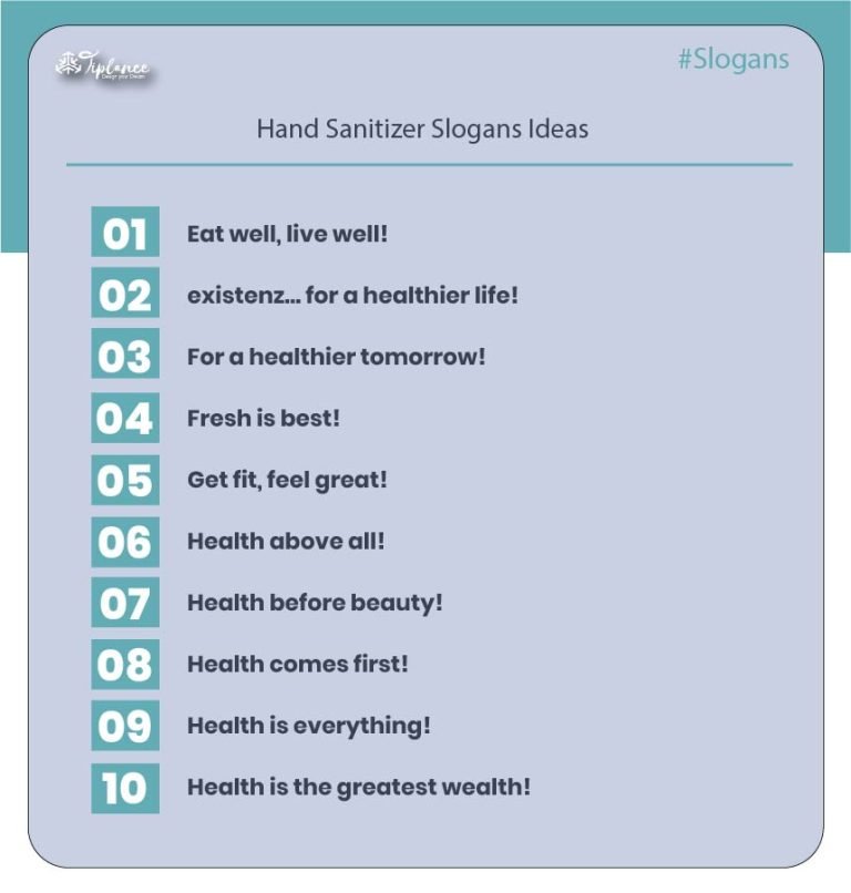 115+ Attractive Hand Sanitizer Slogans Taglines & Example