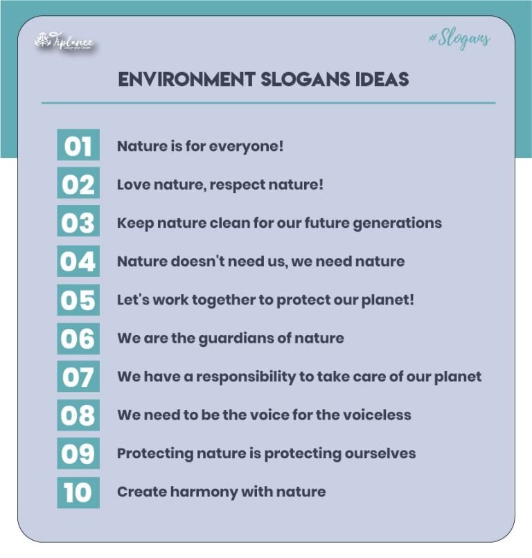 111+ Famous Slogans on Environment Ideas & Examples - Tiplance