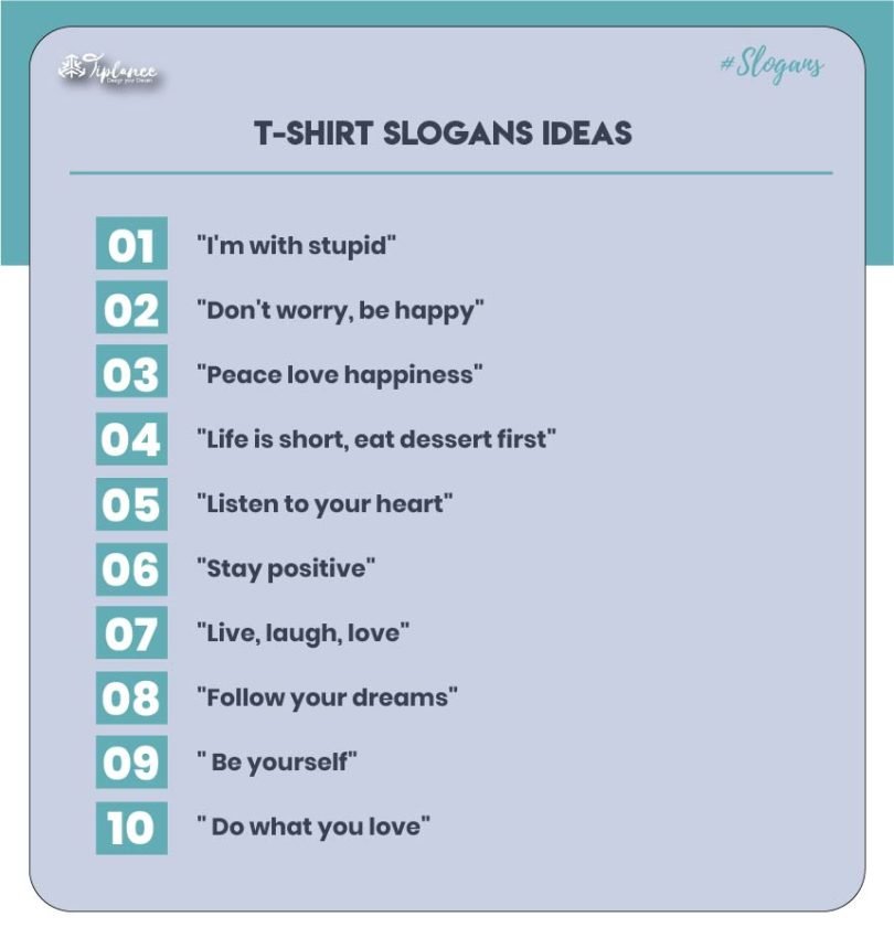 205+ Attractive T-Shirt Slogans Taglines & Ideas - Tiplance
