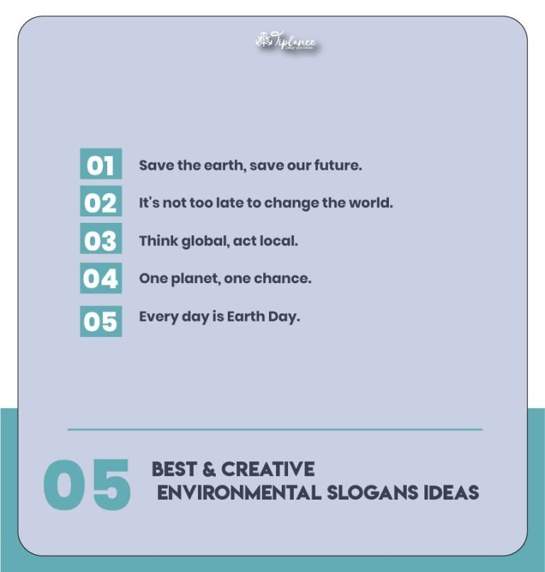 105+ Creative Environmental Slogans Examples & Ideas - Tiplance