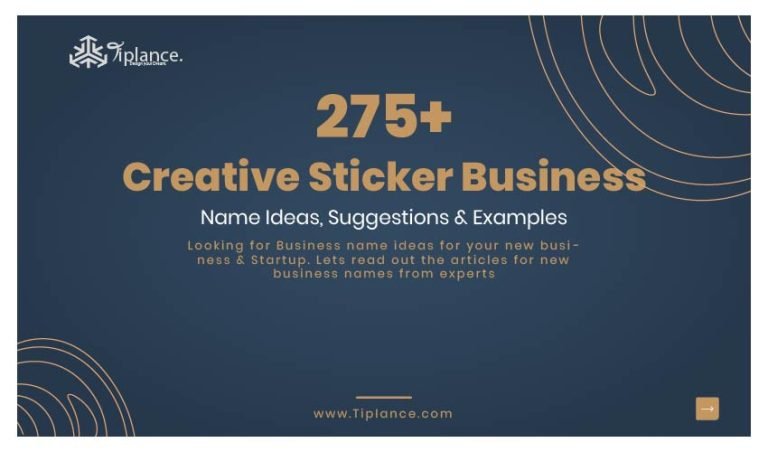 275+ Creative Sticker Business Name Ideas & Example - Tiplance