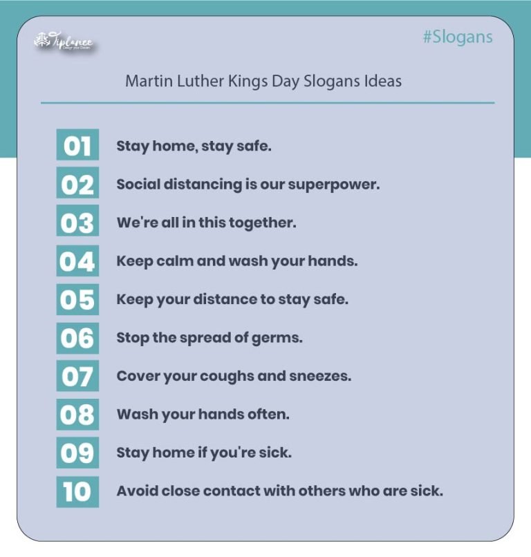 101+ Best Martin Luther Kings Day Slogans Ideas & Samples - Tiplance